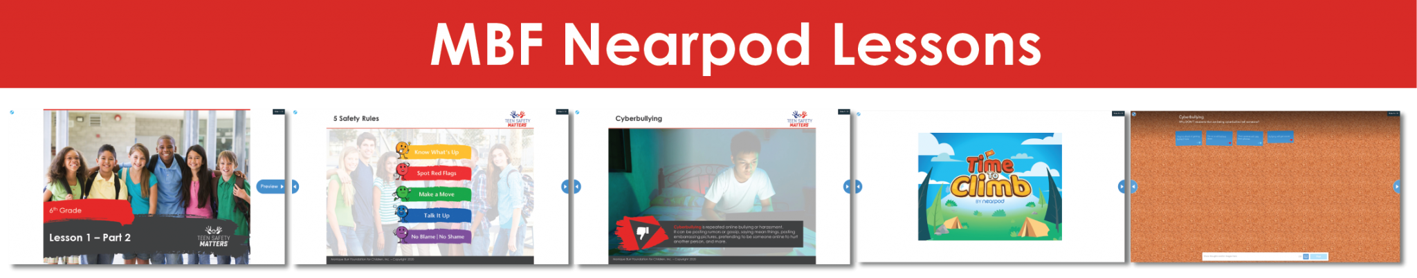 MBF Nearpod Lessons - Monique Burr Foundation