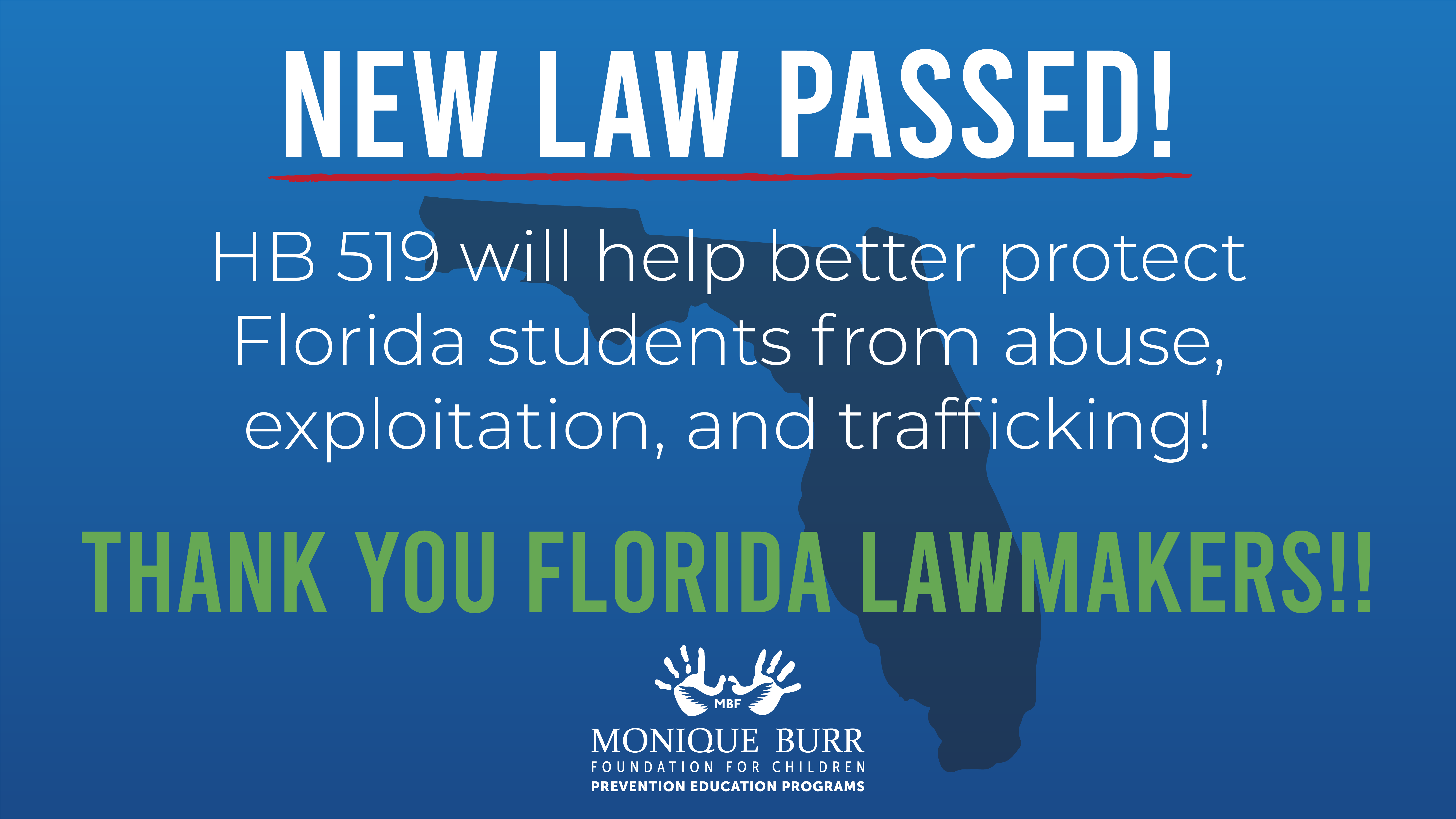 FLORIDA BILL SIGNED TO ENSURE COMPREHENSIVE PREVENTION EDUCATION FOR ...